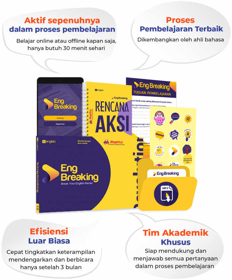 Eng Breaking - Menghilangkan Rasa Takut Berbahasa Inggris dalam waktu hanya 3 Bulan