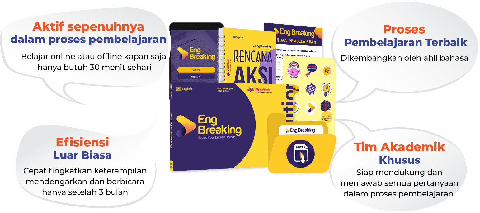 Eng Breaking - Menghilangkan Rasa Takut Berbahasa Inggris dalam waktu hanya 3 Bulan